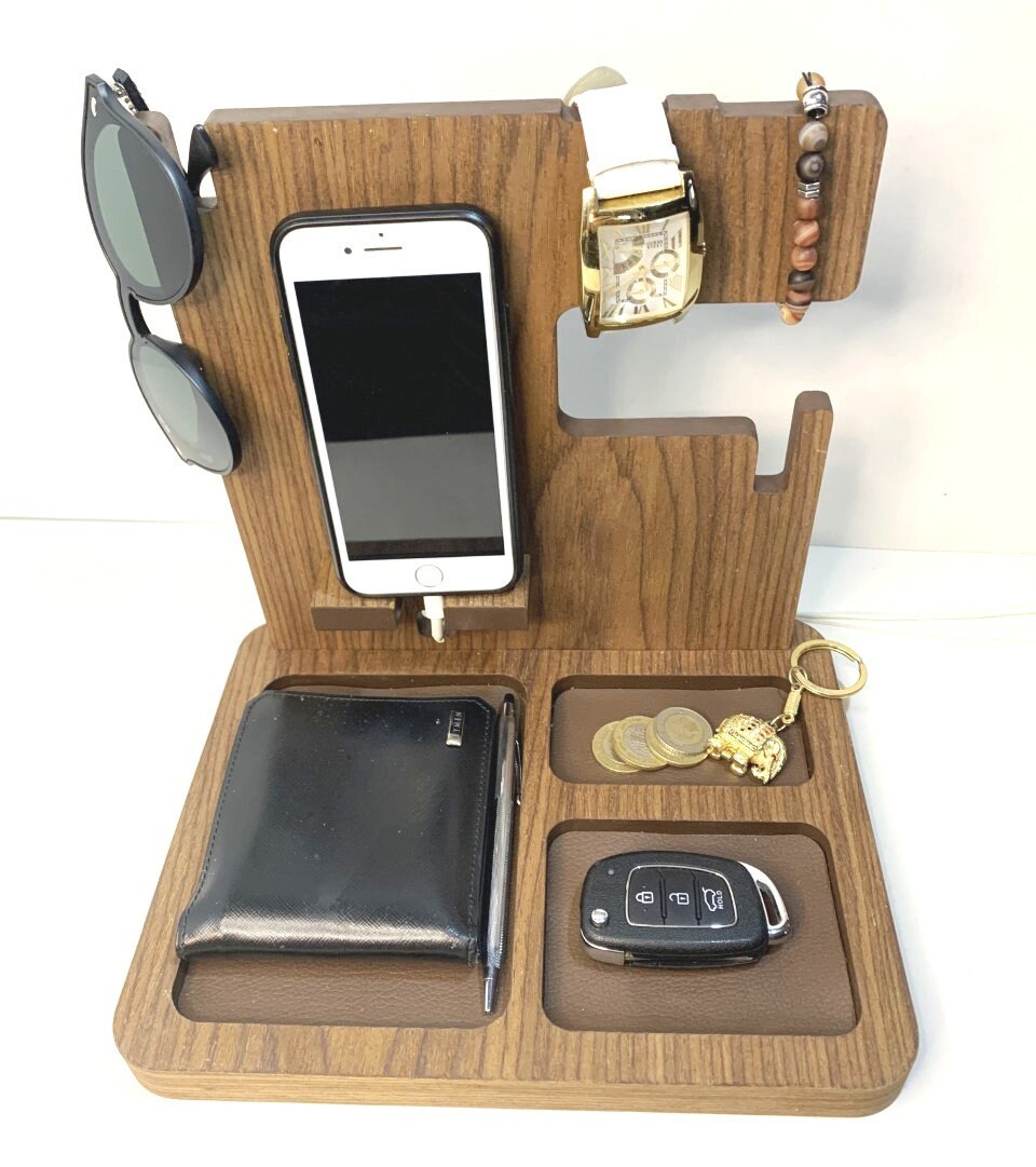 Wooden Docking Station - Walnut - Etsy
