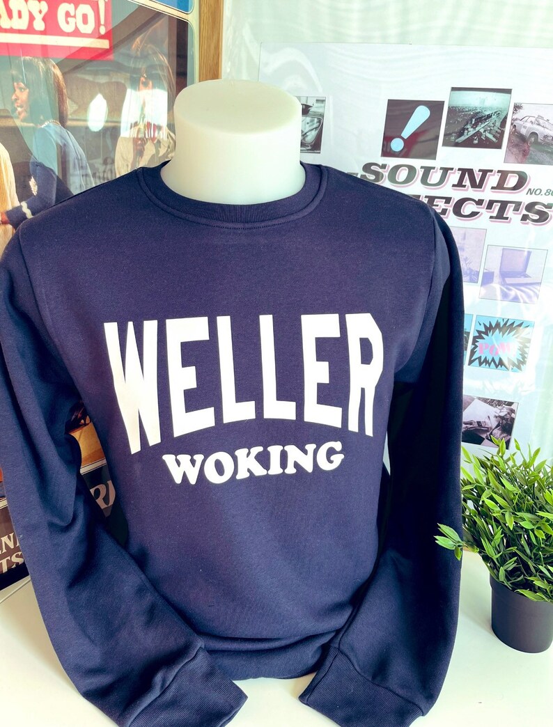 Weller Woking-paul Weller Inspired Organic Cotton Sweatshirt - Etsy