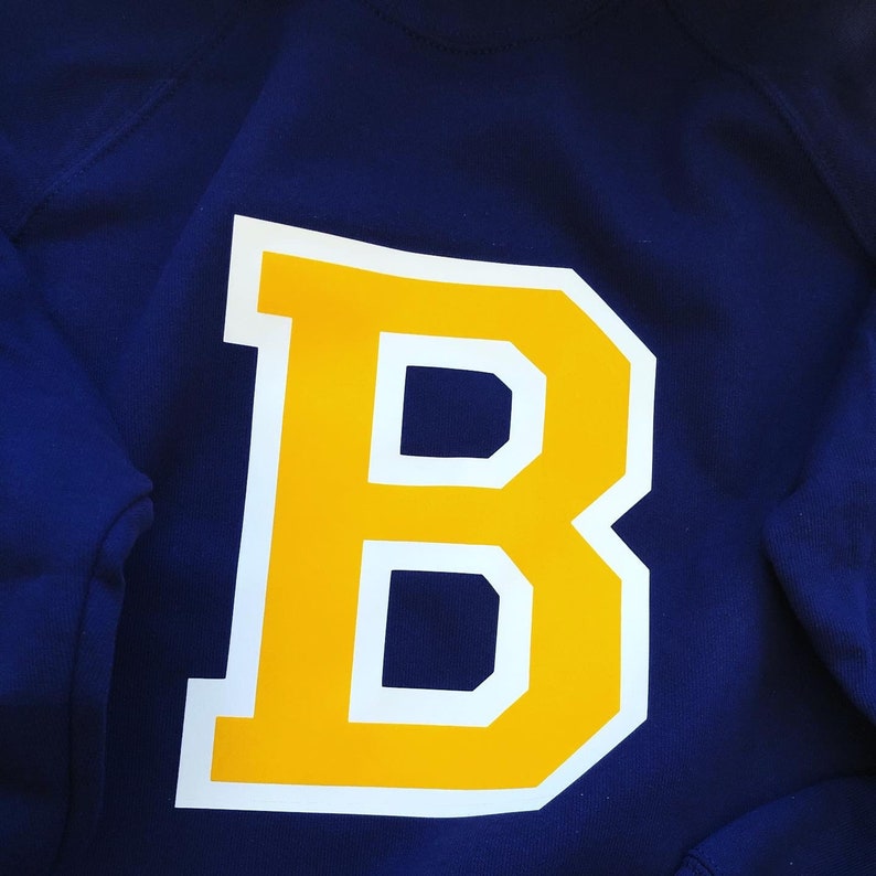 Letterman Sweatshirt any Letter - Etsy