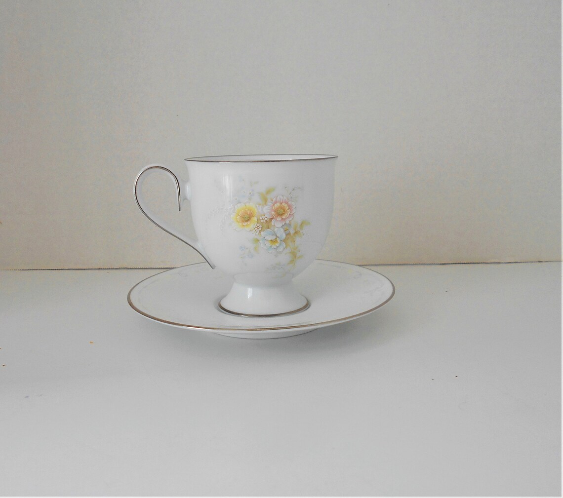 Noritake China Tea Coffee Cup and Saucer Anticipation Pattern | Etsy