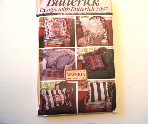 Vintage Butterick Design With Butterick 6097 Pillows Sewing - Etsy