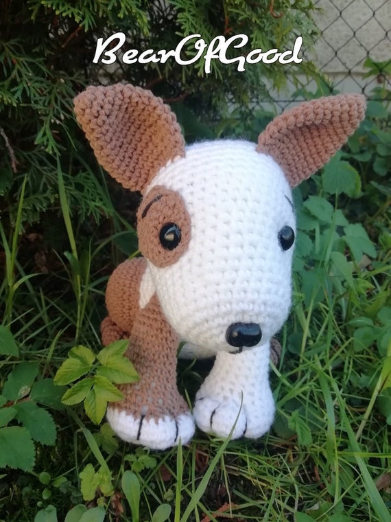 Bull terrier crochet pattern | Etsy