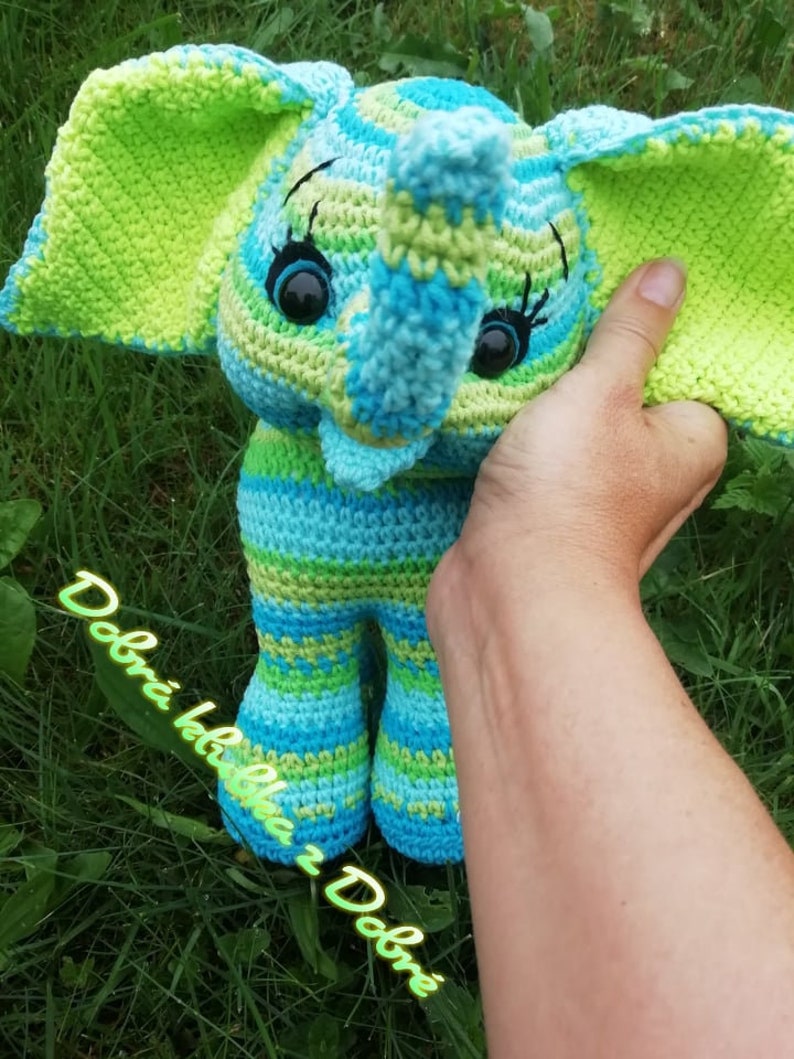 Elephant - Crochet Pattern EN - Etsy