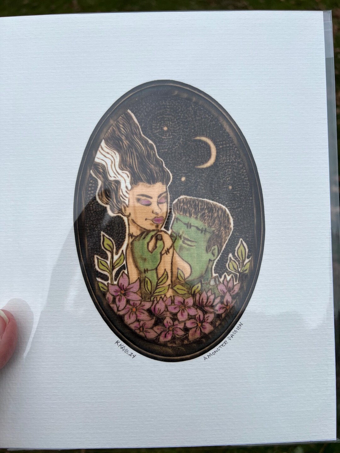 A Monster Passion Art Print, Frankenstein - Etsy