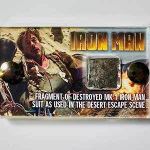 Iron Man Production Used Destroyed Mk1 Suit Fragment Mini Display - V2 ...
