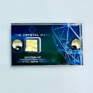 The Crystal Maze - Section of Production Used Token Mini Display - Etsy