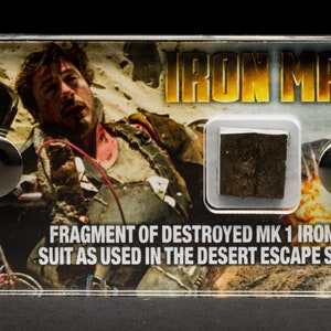 Iron Man Production Used Destroyed Mk1 Suit Fragment Mini Display - V2 ...