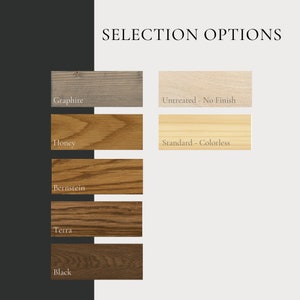 Set of 2 Handcrafted Color Samples, Two Samples of Our Oak Wood in the ...