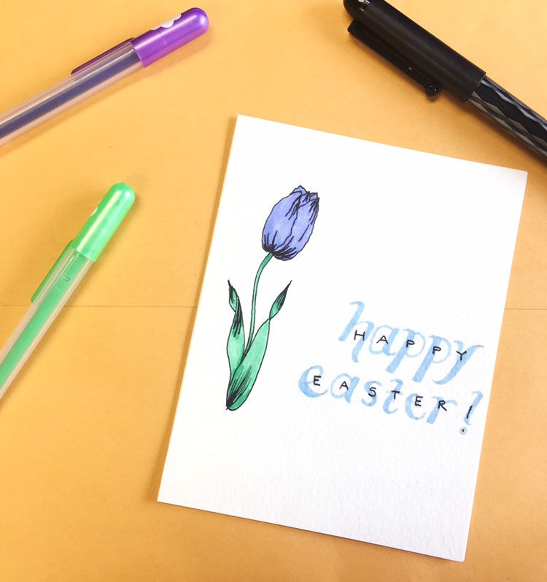 Easter Themed Greeting Card - Etsy