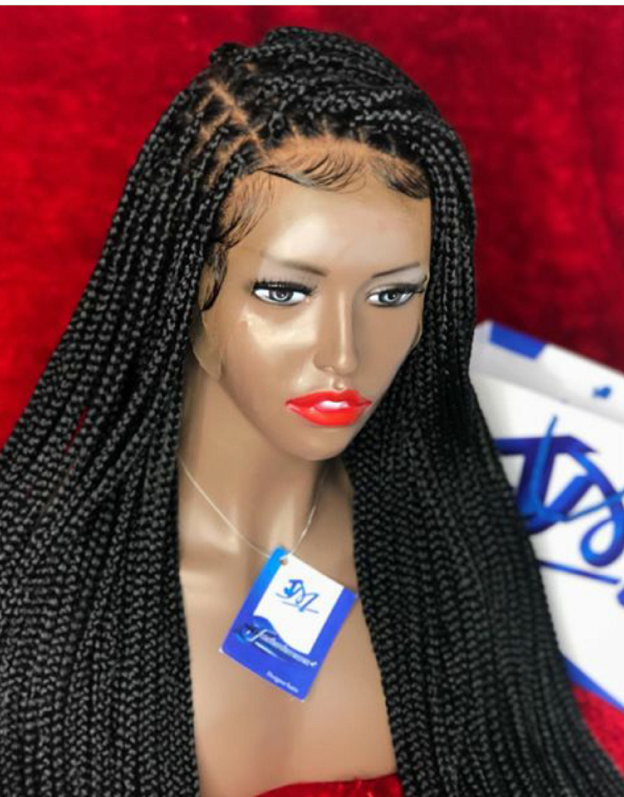 Full Lace Box Braided Wig Braided Wigs Braids Box Etsy