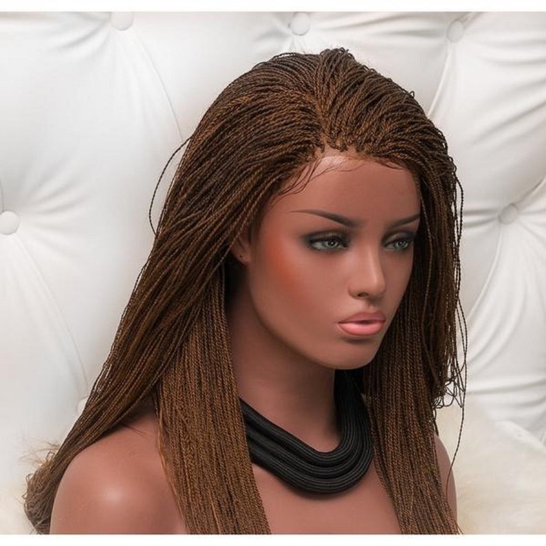 Macro Million Braided Wig Handmade On Full Lace Frontal Human Etsy
