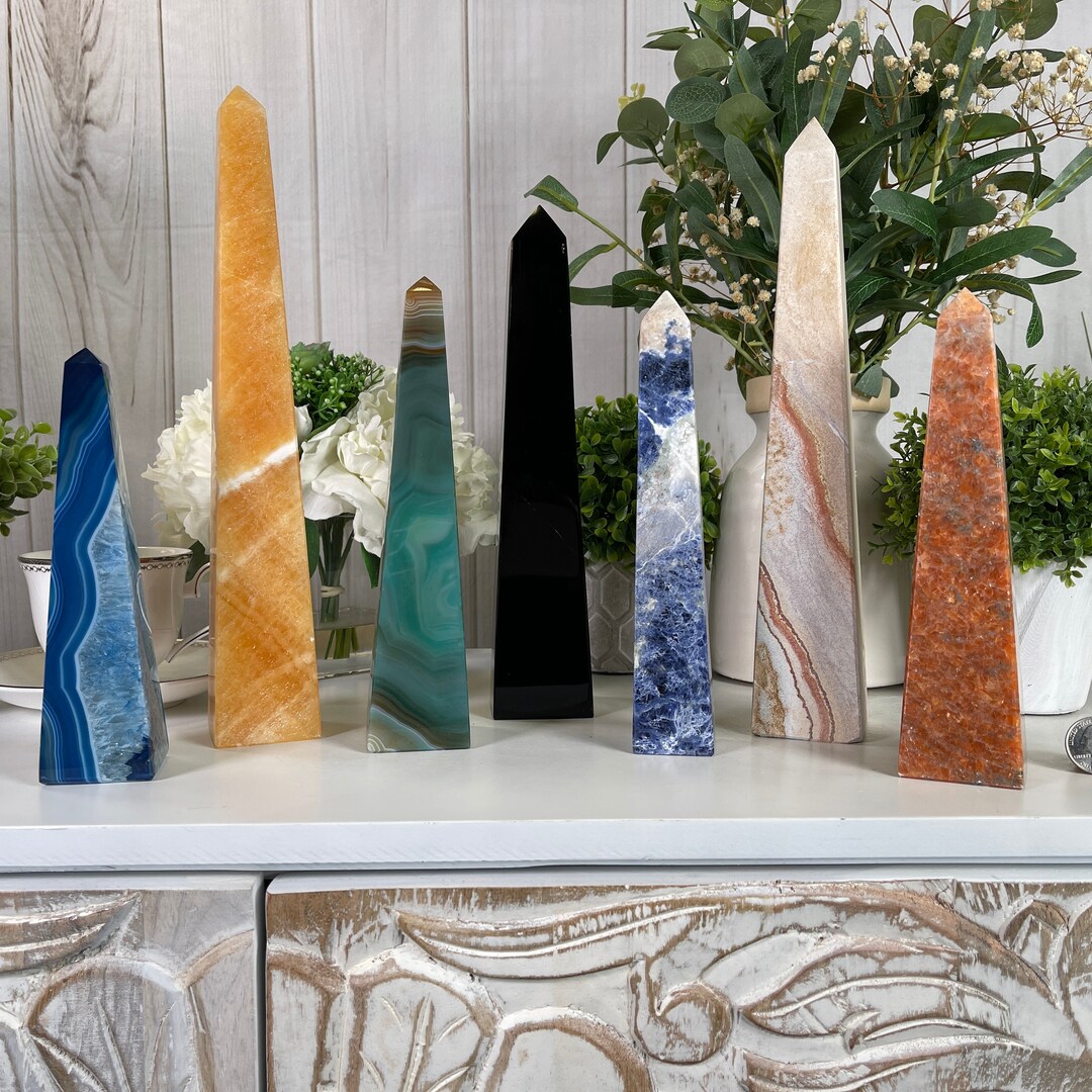 Gemstone Obelisks in Different Gem Types Model 3103 by Brazil Gems ...