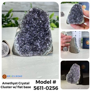 Small Amethyst Crystal Clusters W/ Flat Base, Group 1, Many Options ...