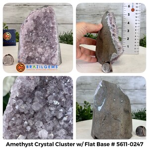 Small Amethyst Crystal Clusters W/ Flat Base, Group 1, Many Options ...