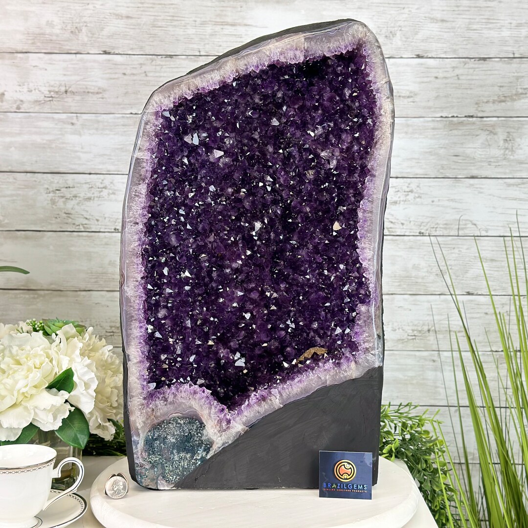 Extra Plus Quality Brazilian Amethyst Cathedral, 62.5 Lbs & 21" Tall ...