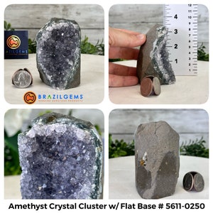 Small Amethyst Crystal Clusters W/ Flat Base, Group 1, Many Options ...