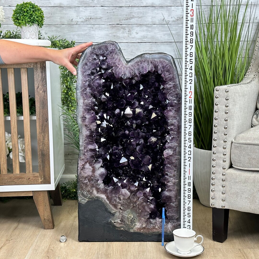Extra Plus Quality Brazilian Amethyst Cathedral, 198.5 Lbs & 32" Tall ...