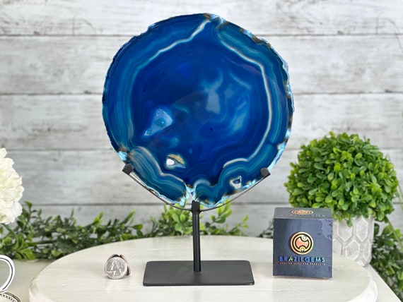 Brazilian blue agate store