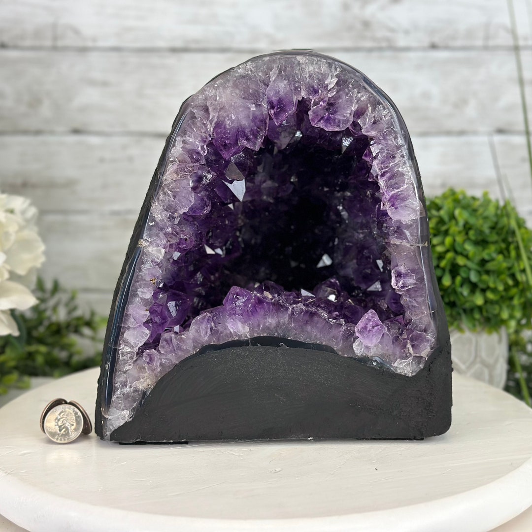 Extra Plus Quality Brazilian Amethyst Cathedral, 21.8 Lbs & 9.25" Tall ...