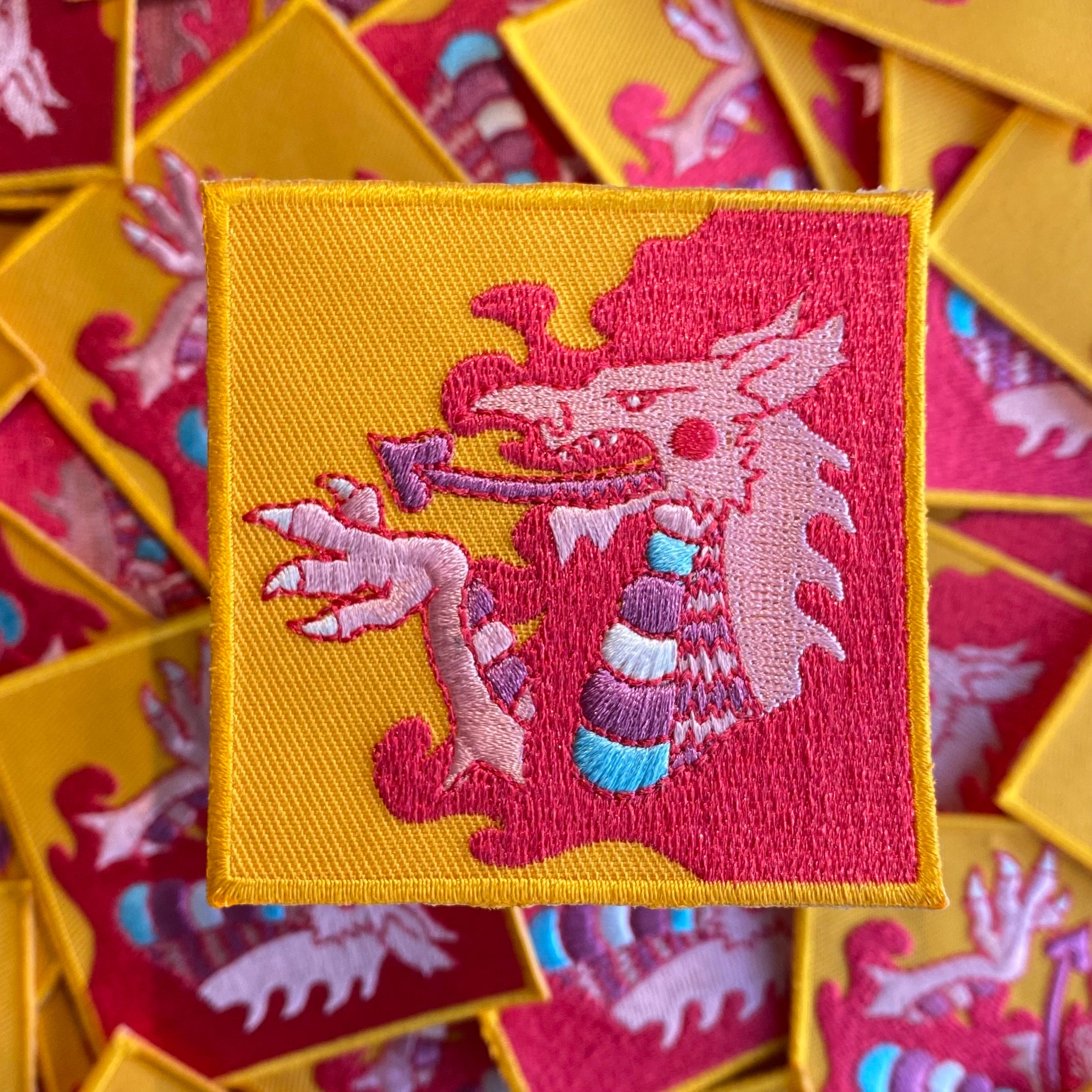 Queer Progress Pride Welsh Dragon Flag Embroidery Iron-on Patches - Etsy