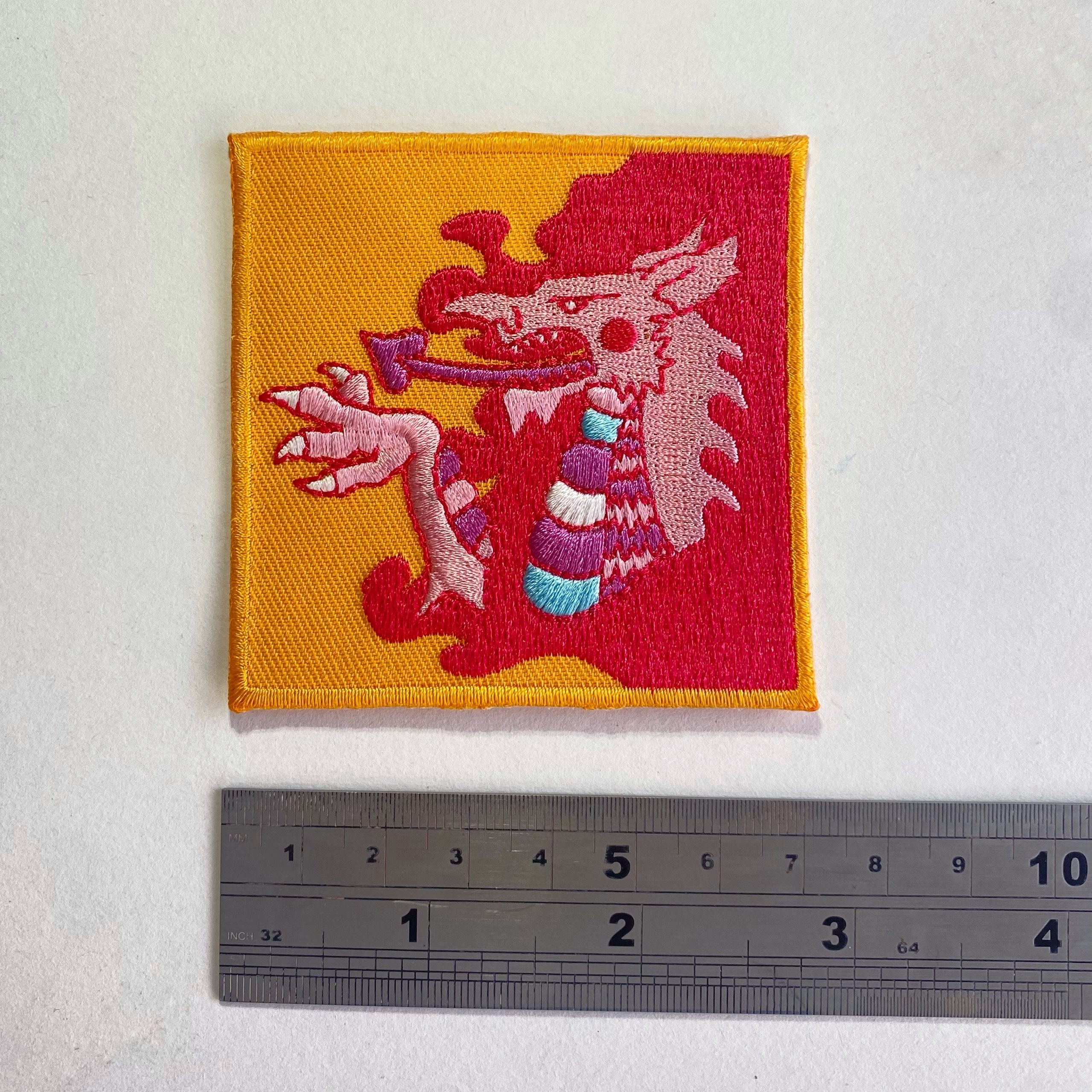 Queer Progress Pride Welsh Dragon Flag Embroidery Iron-on Patches - Etsy