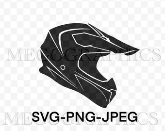 Dirtbike Helmet Svg | Etsy