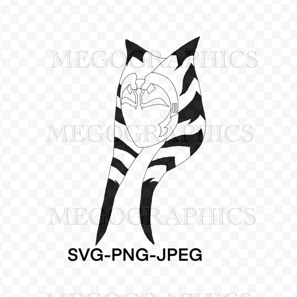 Ahsoka Face Stencil - Etsy