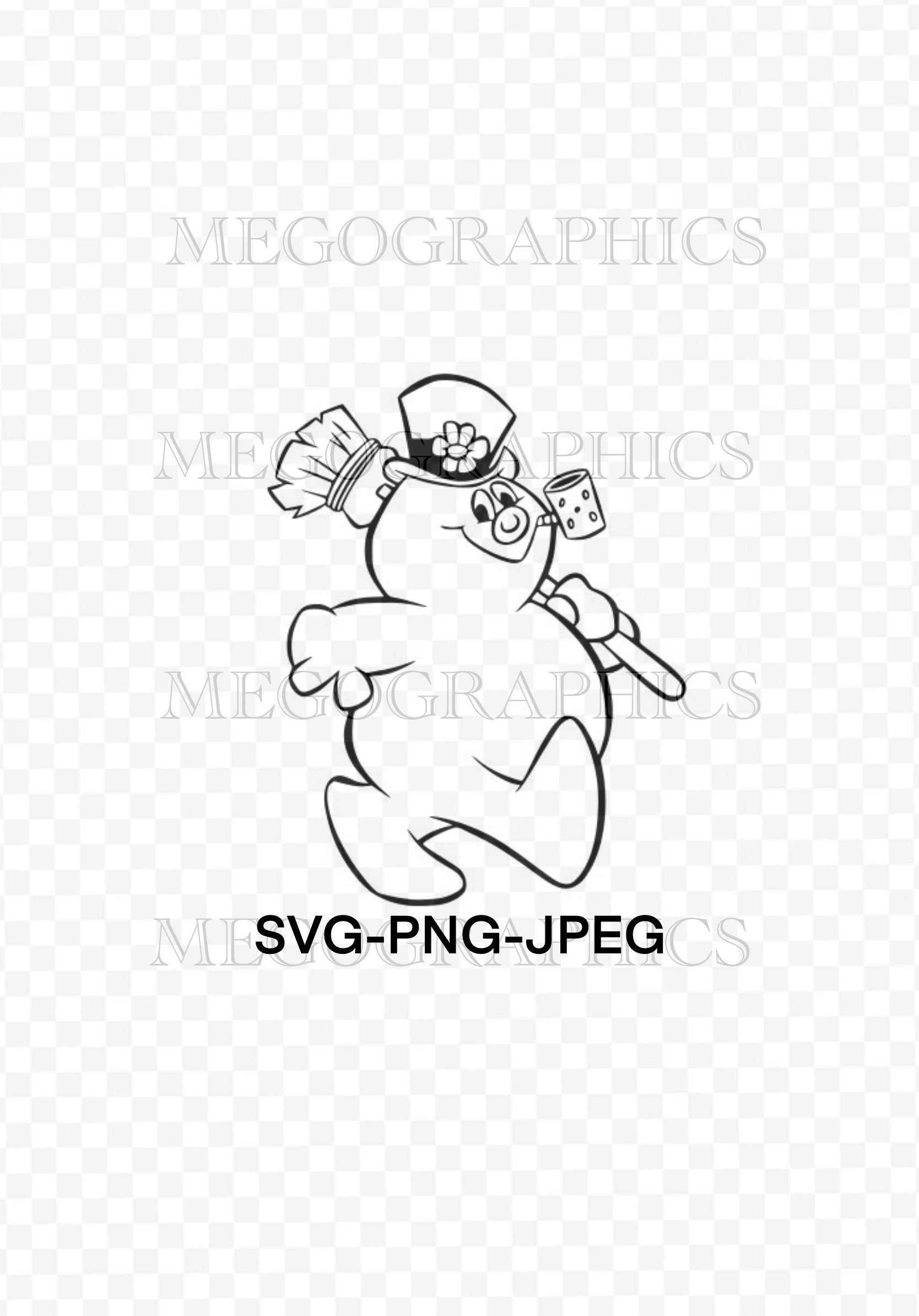 Frosty The Snowman Clipart Black And White