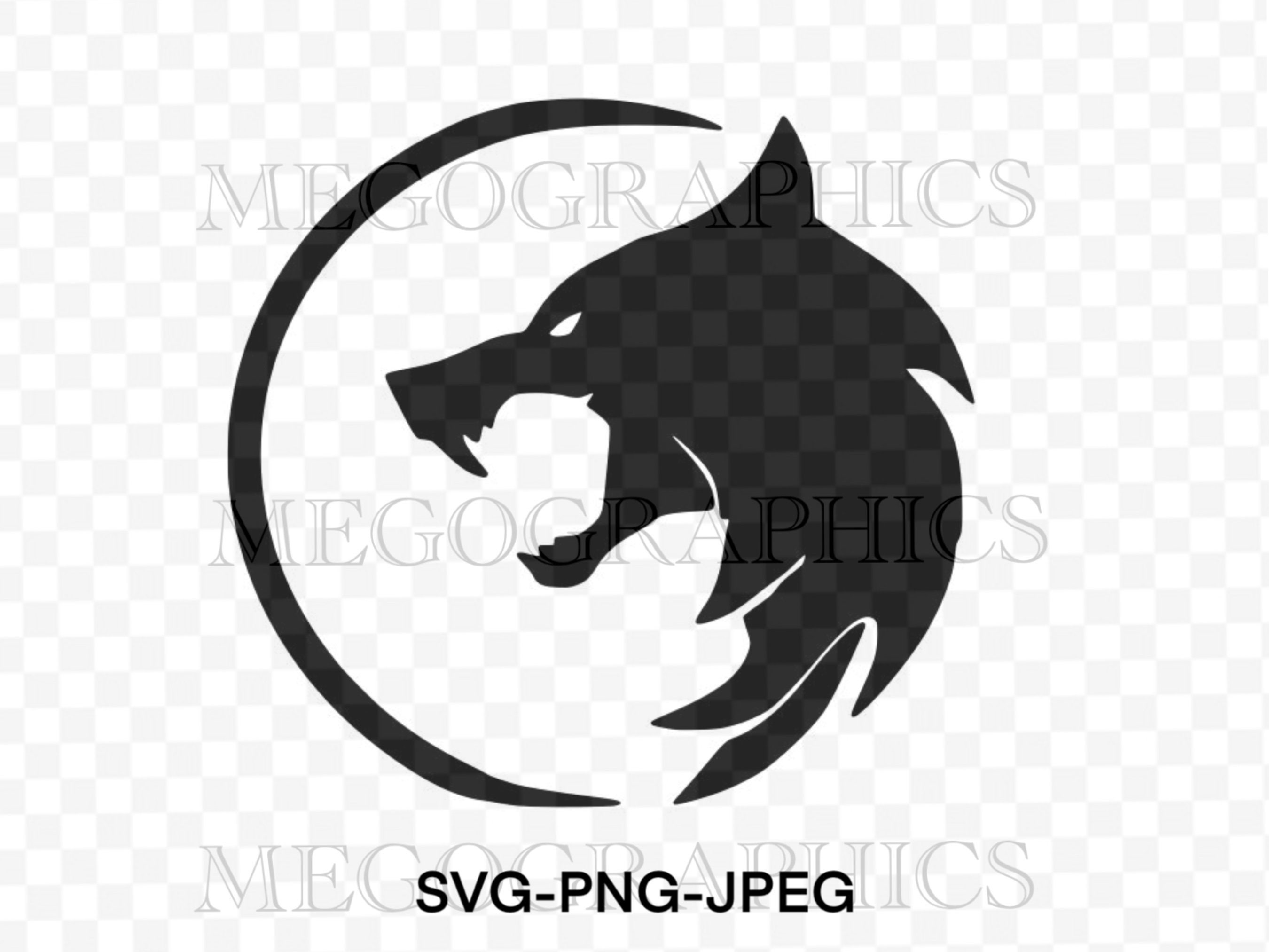 Geralt Symbol the White Wolf the Witcher SVG Digital Download - Etsy ...