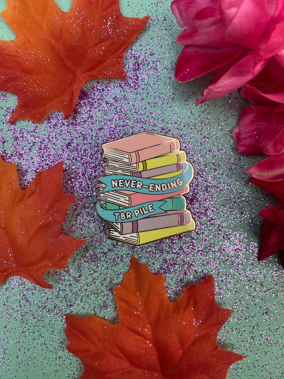 Never-ending TBR Pile 2 Hard Enamel Pin - Etsy