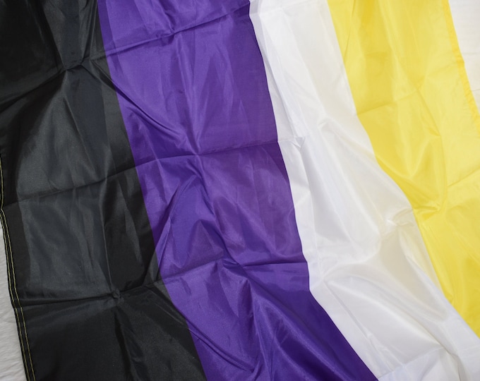 Non-binary Pride Flag 3x5 Feet - Etsy