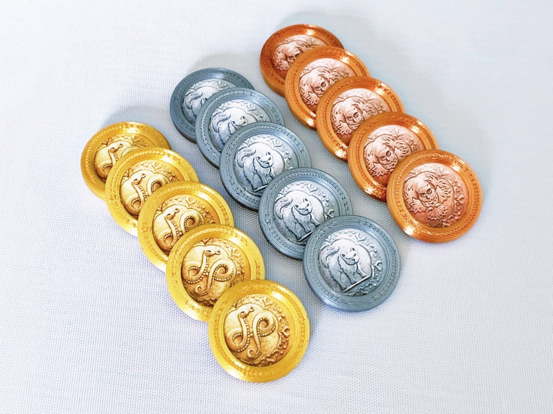 Deluxe Witch Coin Token Shields for Quacks of Quedlinburg- Herb Witches ...