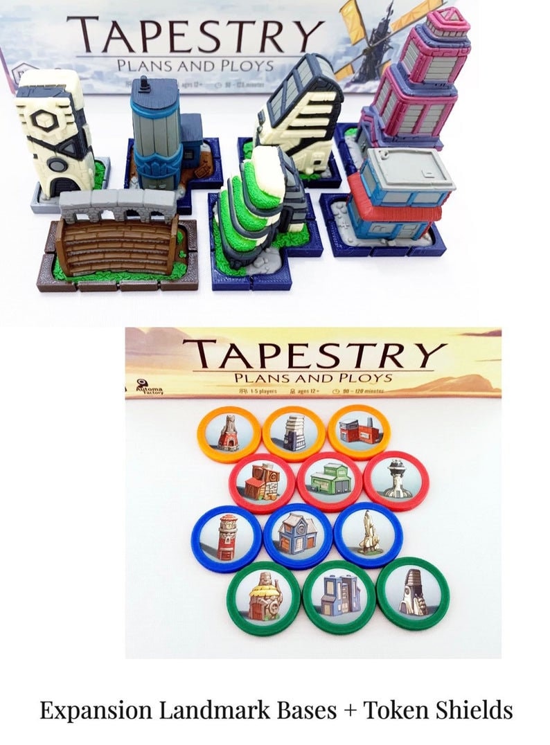 STL Tapestry Board Game - STL Files for Dexlue Snap-on Landmark Bases ...