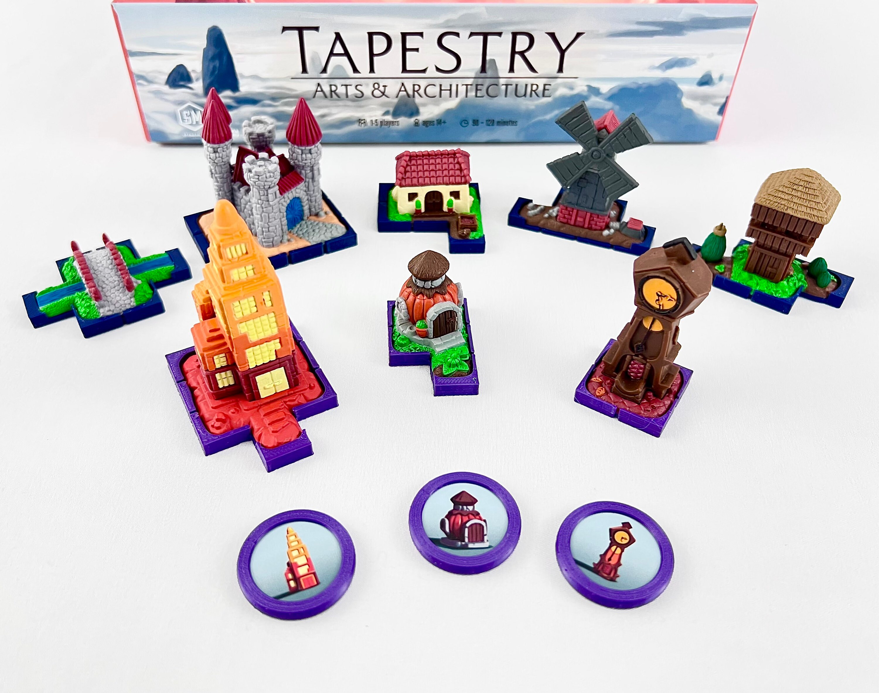 STL Tapestry Board Game - STL Files for Dexlue Snap-on Landmark Bases ...
