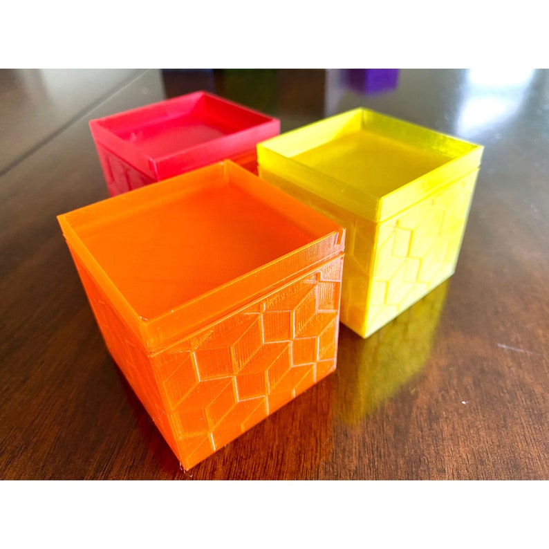 Cubitos - No Lid Lift - Deluxe 3D Printed Box Replacements, Includes ...