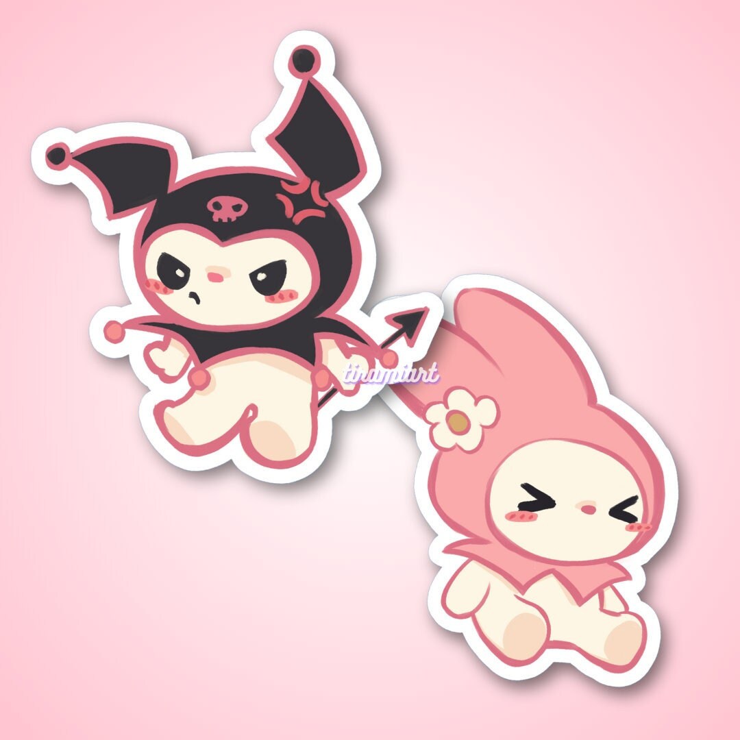 Angry Kuro Dizzy Melo Sticker Set - Etsy