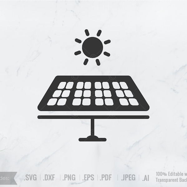 Solar Power Svg - Etsy