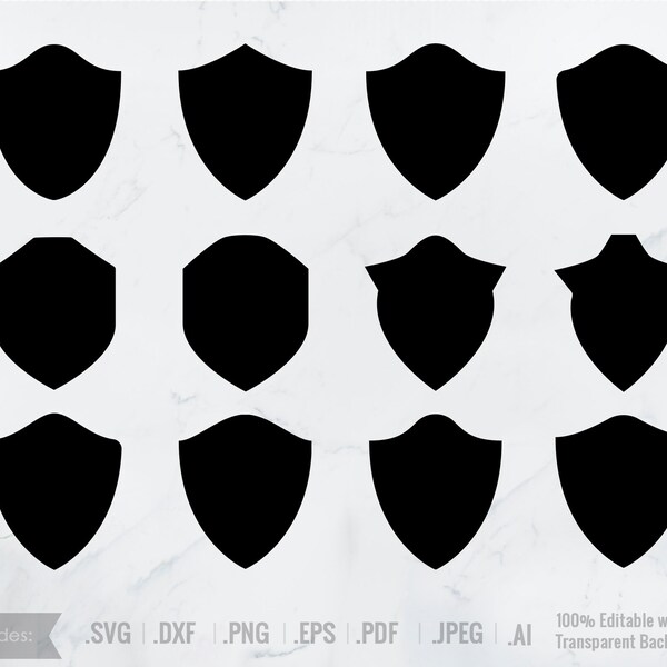 Shield Svg - Etsy