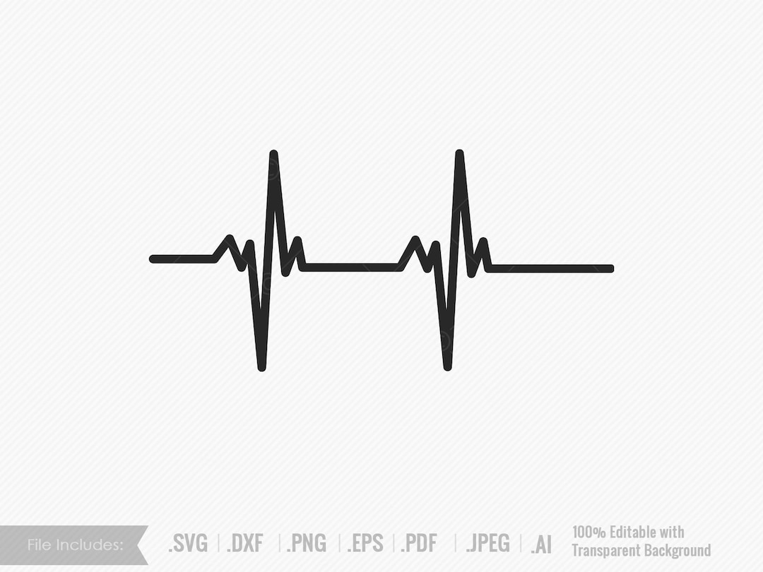 Heartbeat Svg, Heart Beat Cricut Svg , Heartbeat Graphic, Heartbeat PNG ...
