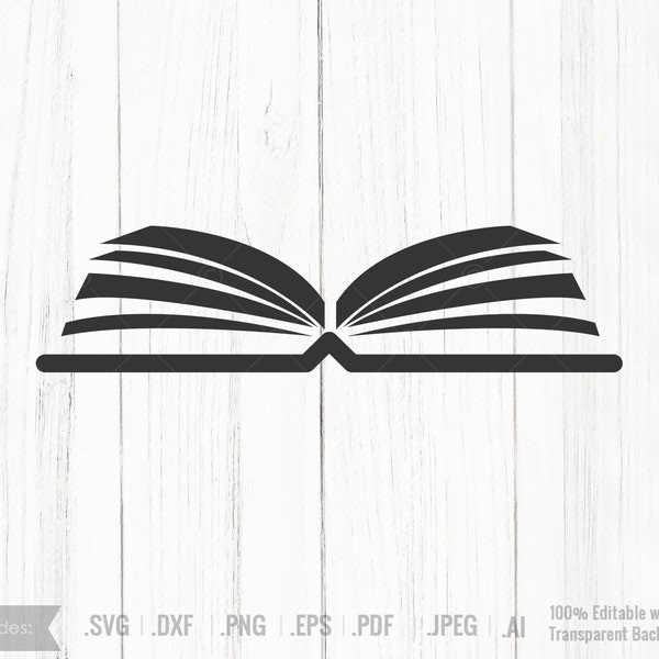 Book Svg - Etsy