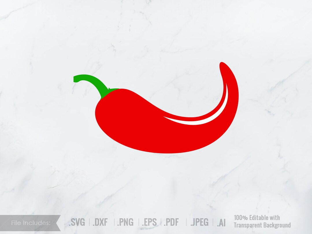 Chilli, Chilli Svg, Hot Pepper Cricut Svg, Spicy Chilli Graphic, Tangy ...