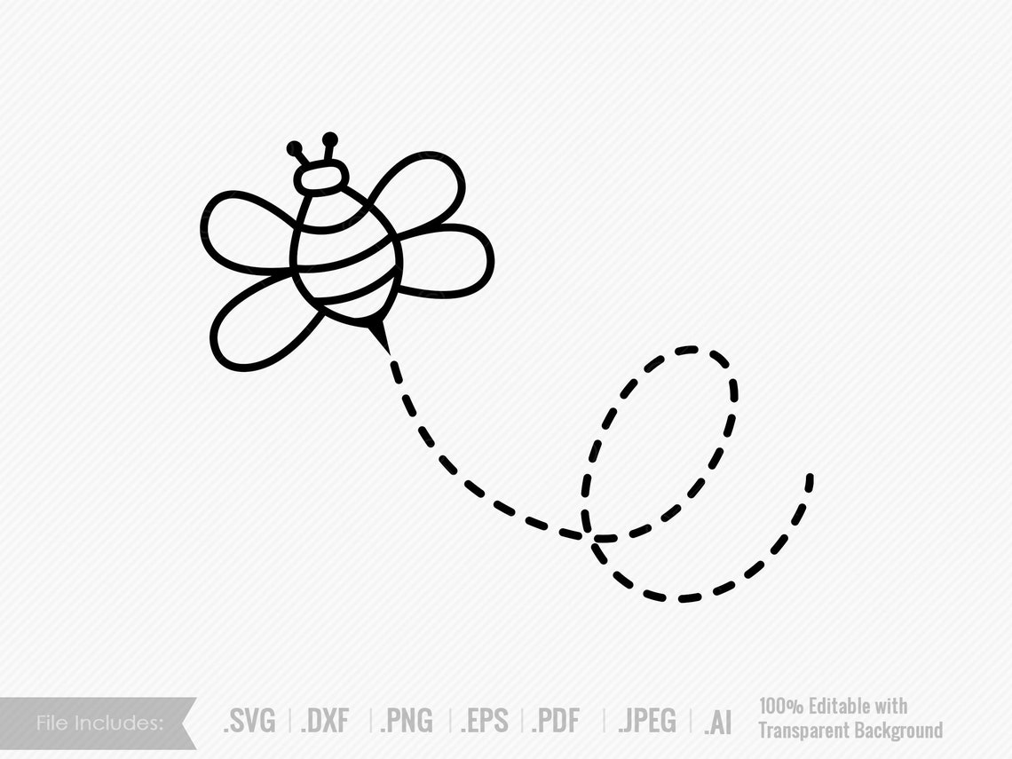 Bumble Bee, Bee SVG, Bee Vector, Bee Flying, Cute, Digital Art ...