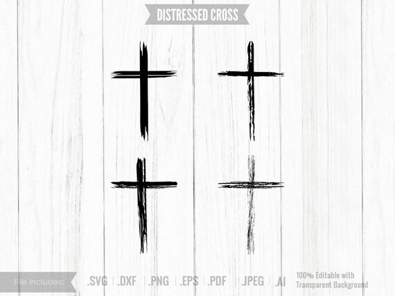Distressed Cross Svg Cross Svg Grunge Cross Svg Cross Bundle | Etsy