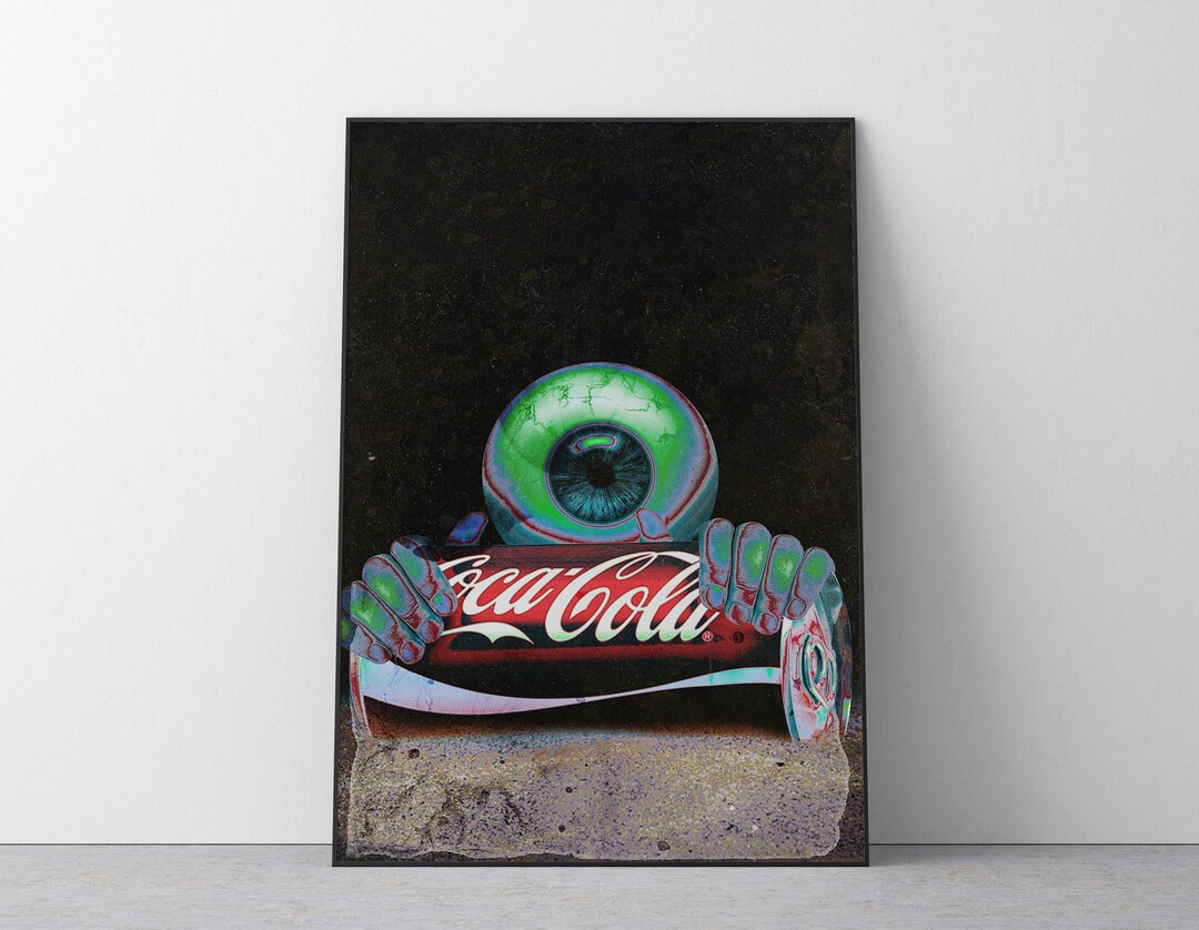 Coca Cola Retro Sci-fi Fine Art Print UFO Alien Surreal - Etsy
