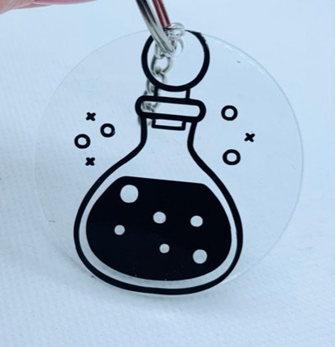 Potion Bottle Keyring - Etsy
