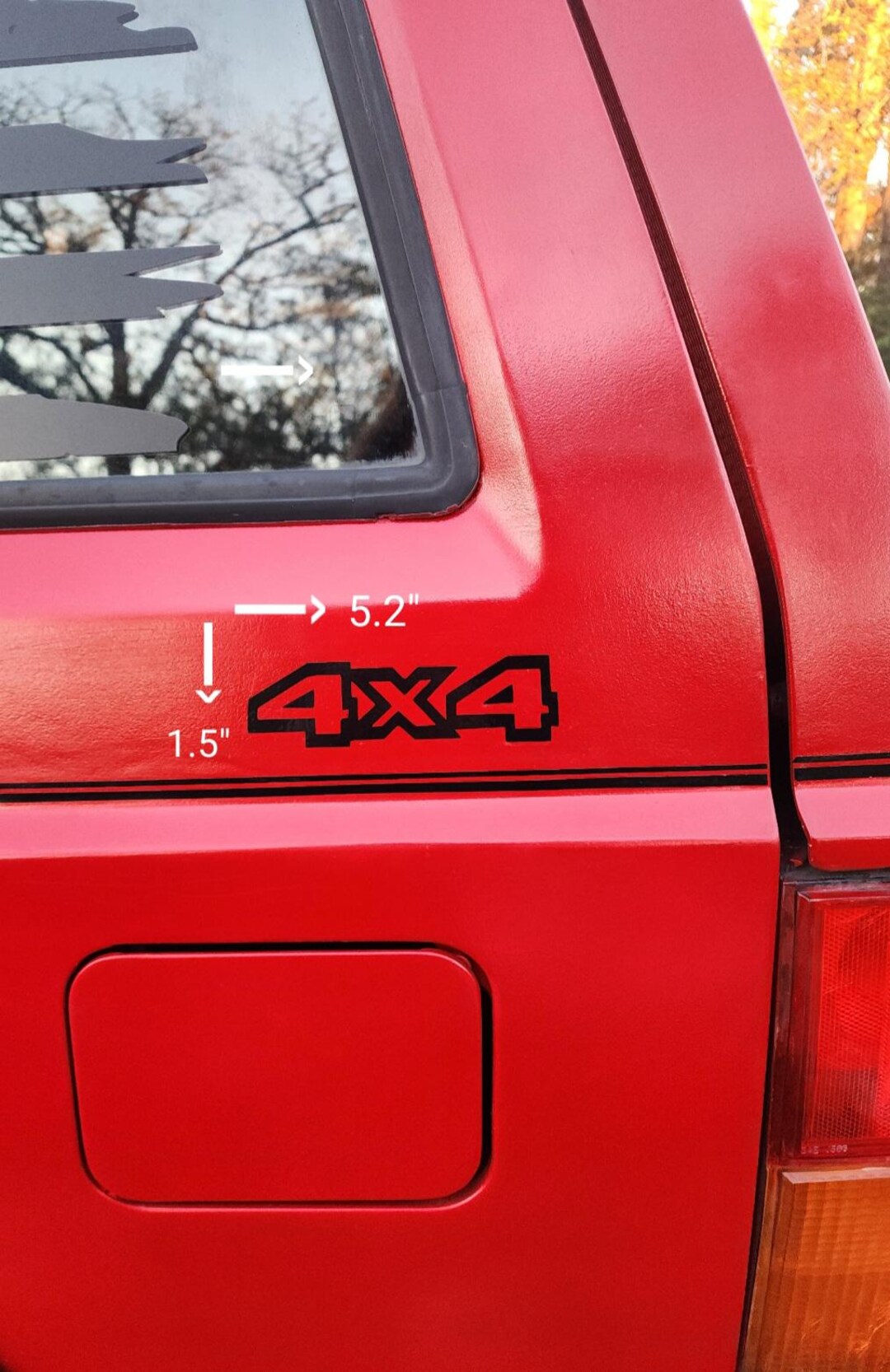 4 X 4 Decal (2 Pack) - Etsy