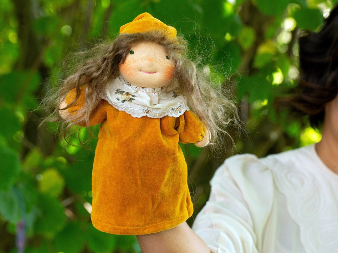 Puppet Waldorf Doll, Role Playing Doll, Waldorf Inspired Hand Puppet ...