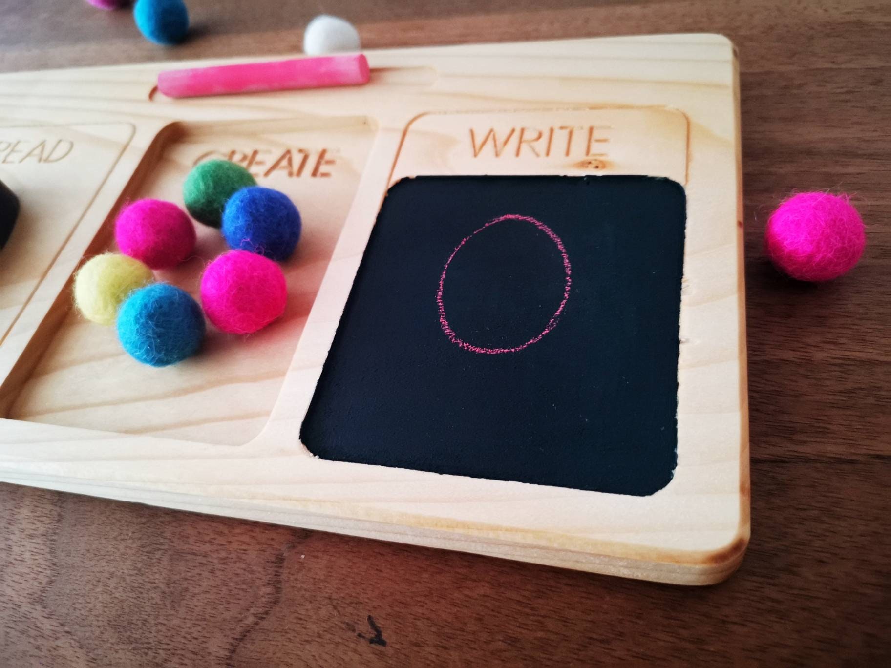 Wooden Learning Board, Educational Wooden Toy, Montessori Whiting Board ...