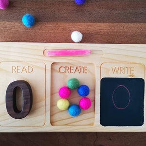 Wooden Learning Board, Educational Wooden Toy, Montessori Whiting Board ...