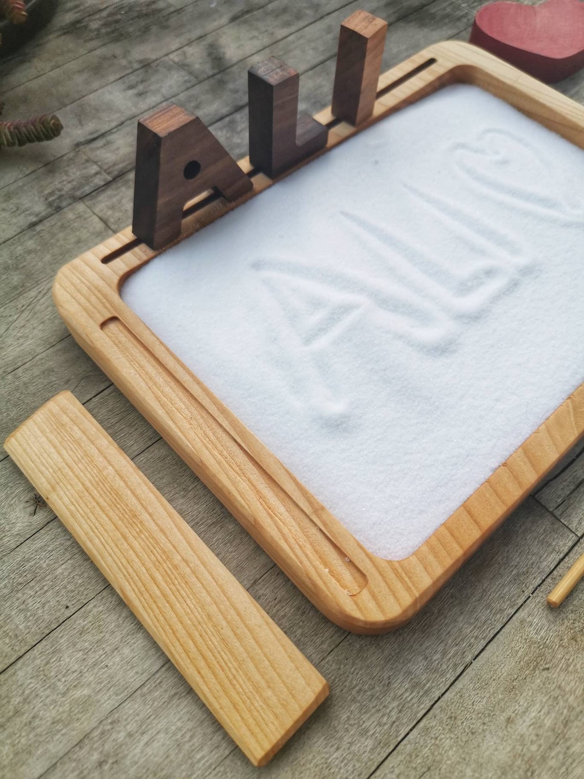 Wooden sand trays Montessori materials Sand Writing Tray | Etsy